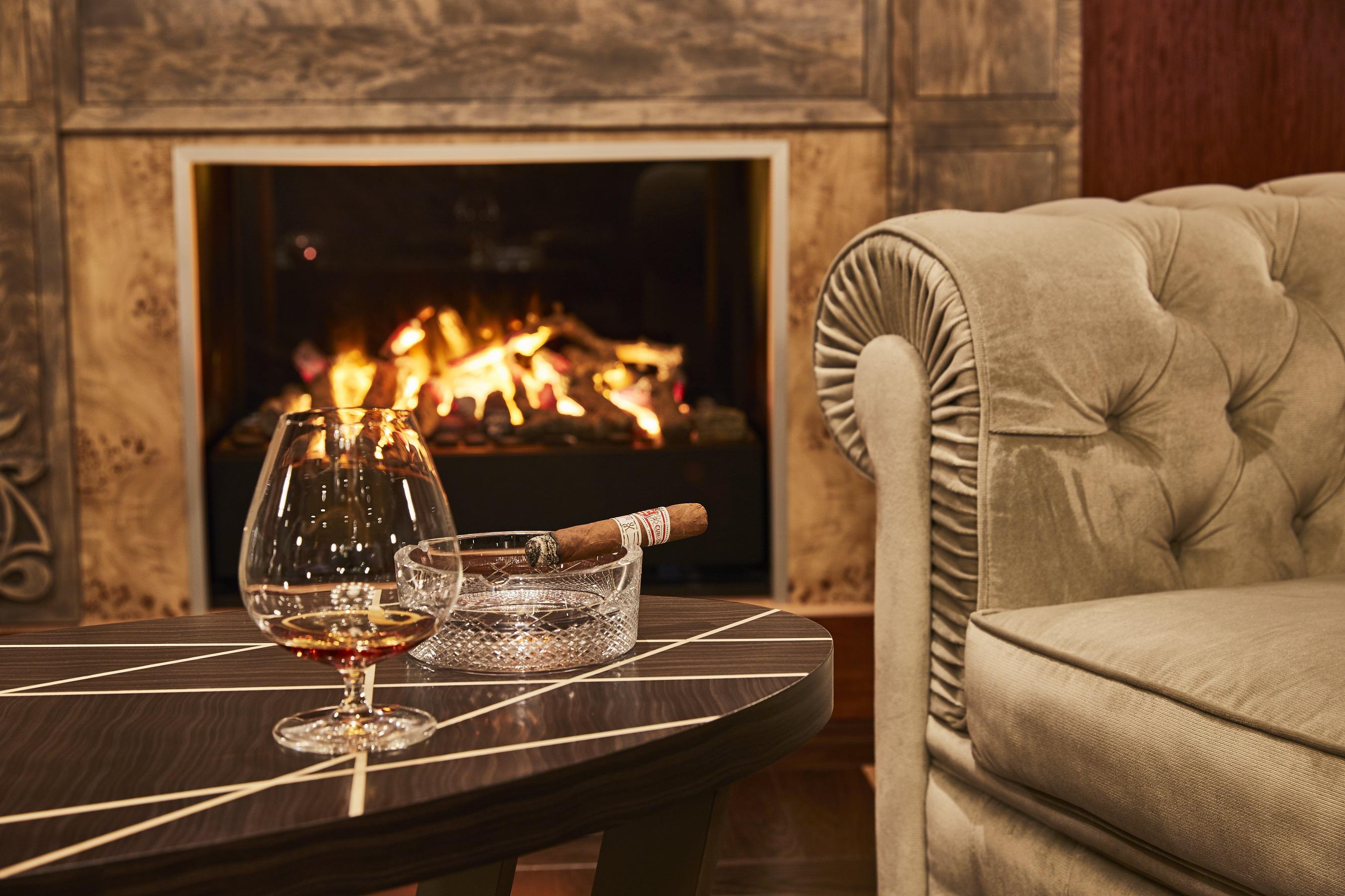 Cigar Room Fireplace